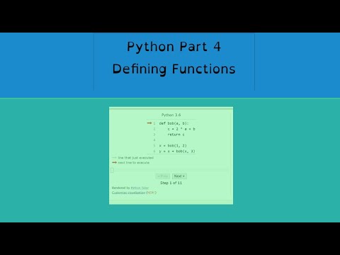 Python Part 4 Defining Functions Youtube