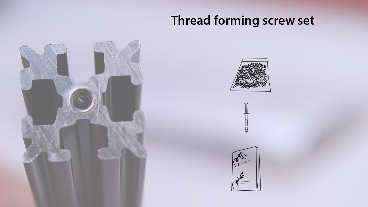 Thread Forming Screw Set Tutorial Openbeam Youtube