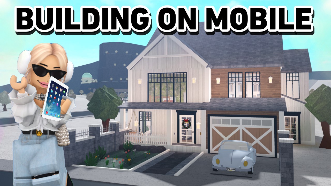 Building A Bloxburg House On Mobile Youtube