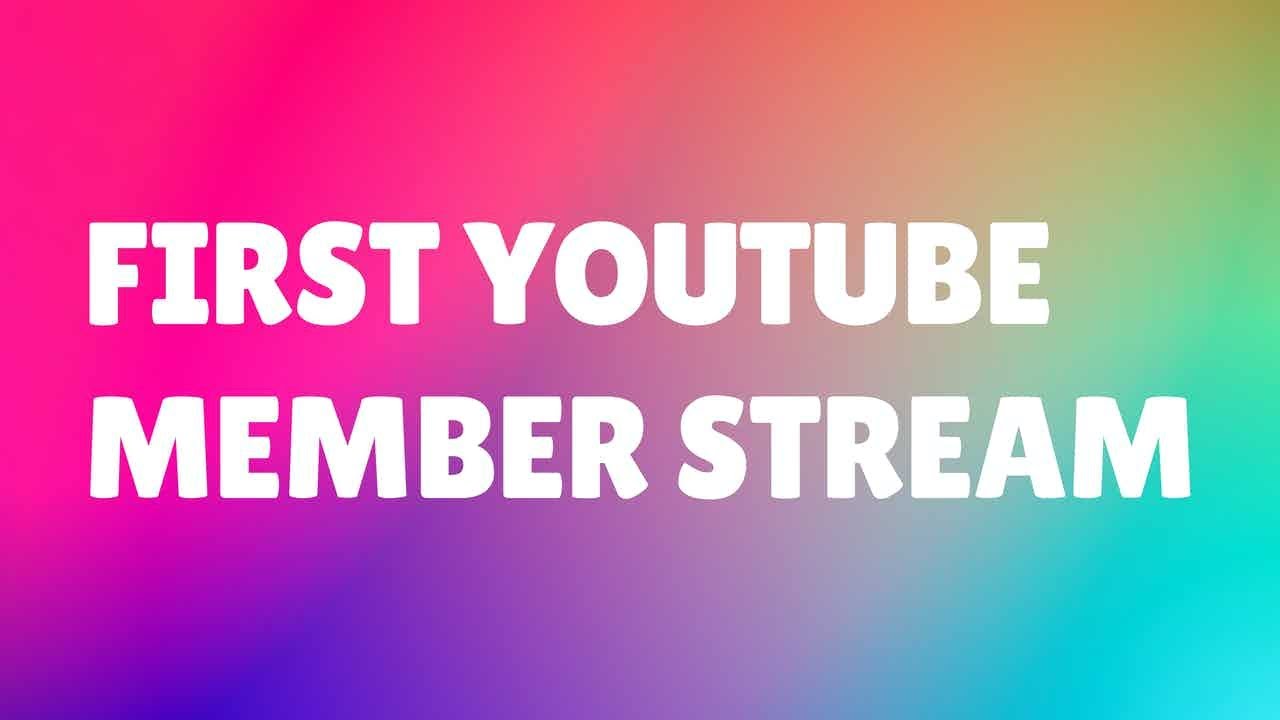 First Members Only Live Stream Test Youtube