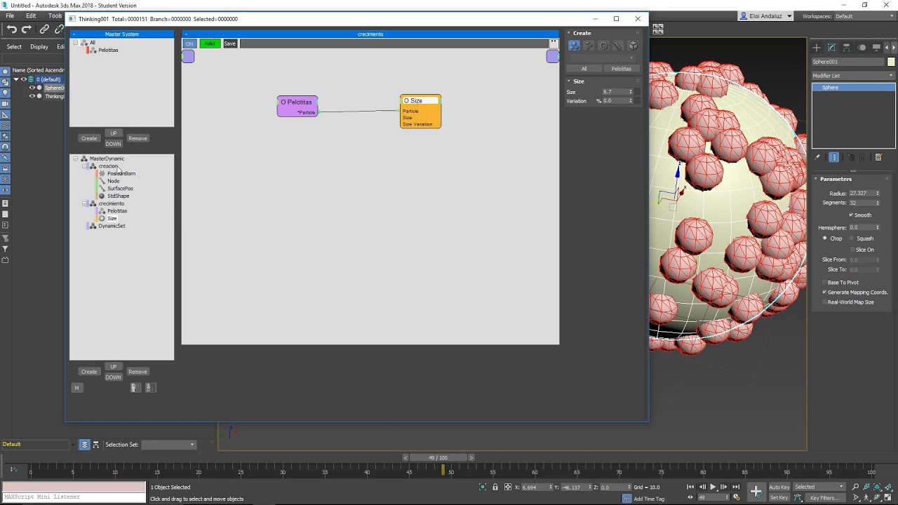 Tutorial Basico Thinking Particles Youtube