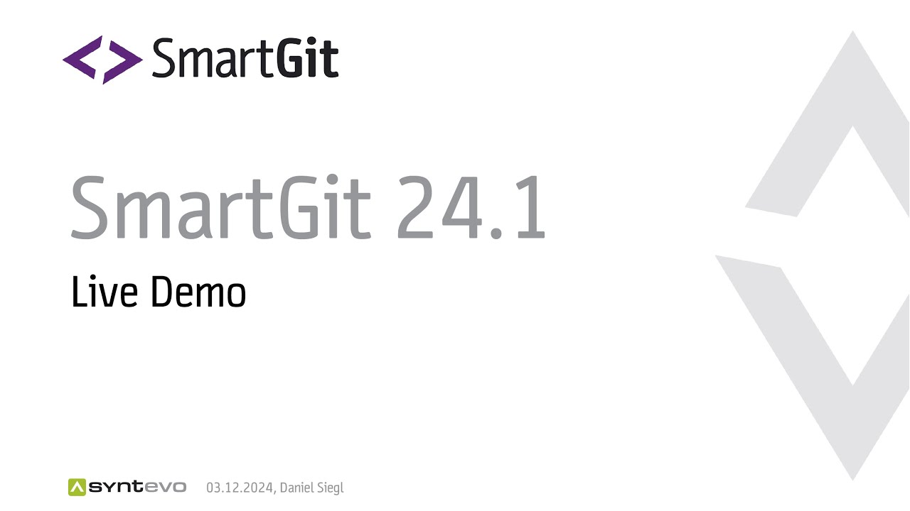 Smartgit 24 1 Live Demo What S New Exciting Features Youtube