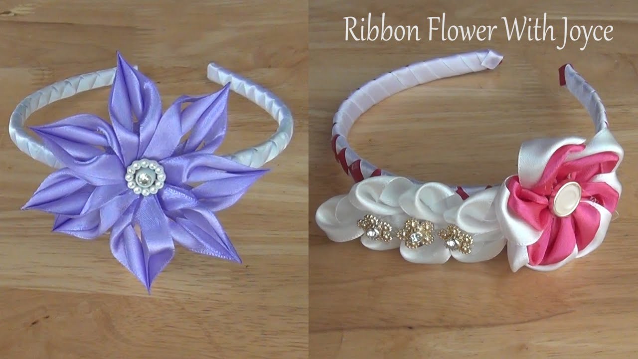Diy Headband рџћђ How To Make Ribbon Headband рџћђ Flores Red Roses рџћђ Ribbon