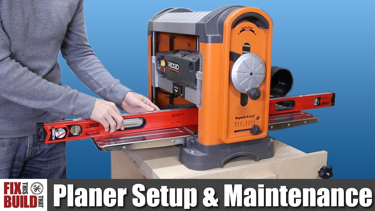 How To Use A Planer Setup Maintenance Youtube