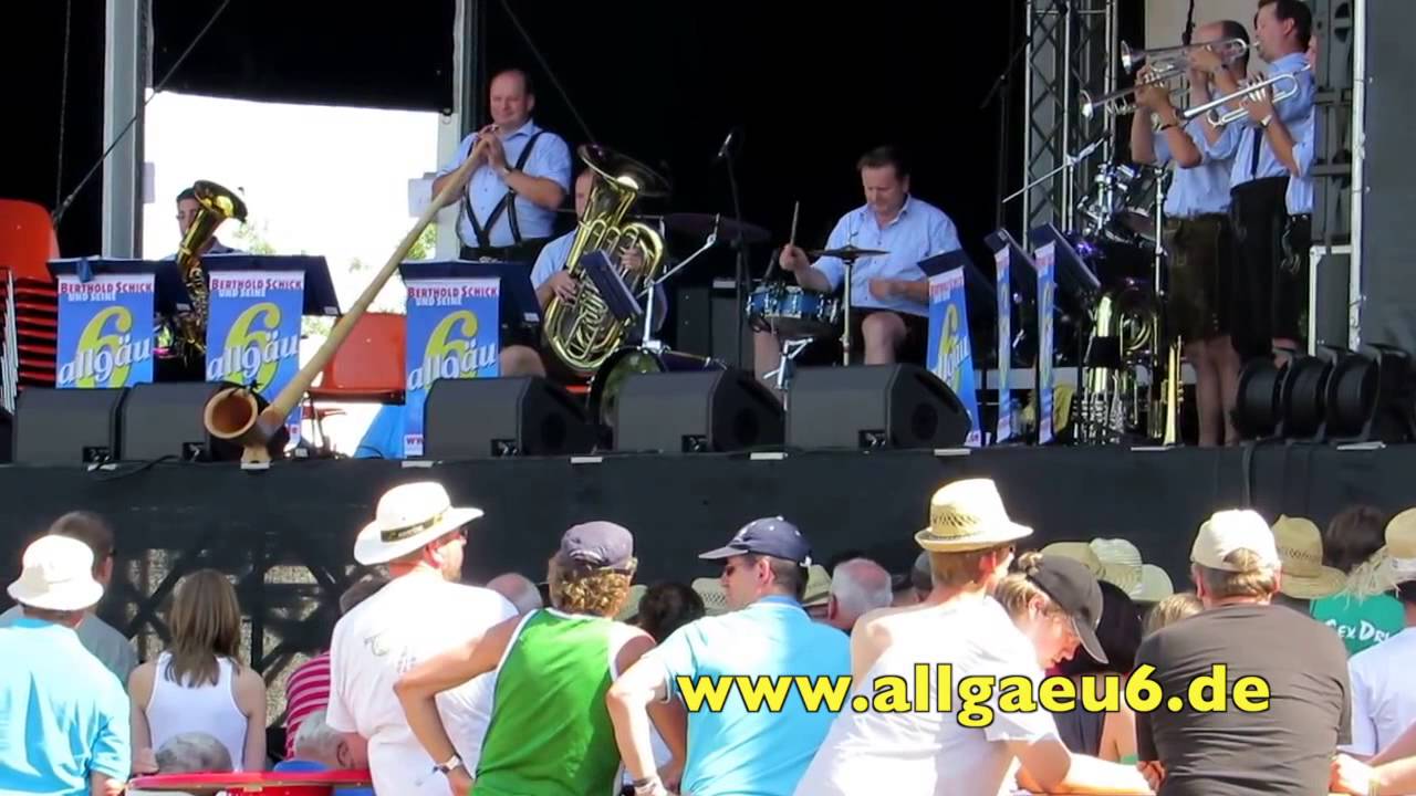 Berthold Schick Und Seine Allgäu 6 Alphorn Ballade Brassmania Youtube