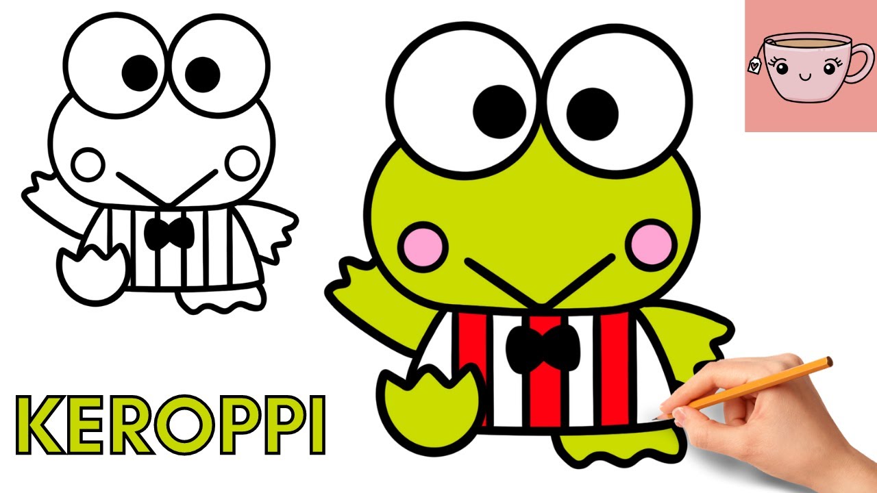 How To Draw Keroppi Sanrio Cute Frog Easy Step By Step Drawing