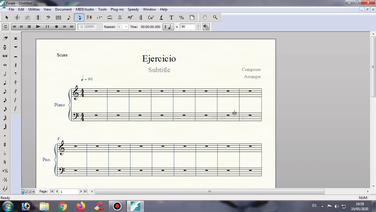 Finale Tutorial 1 Youtube