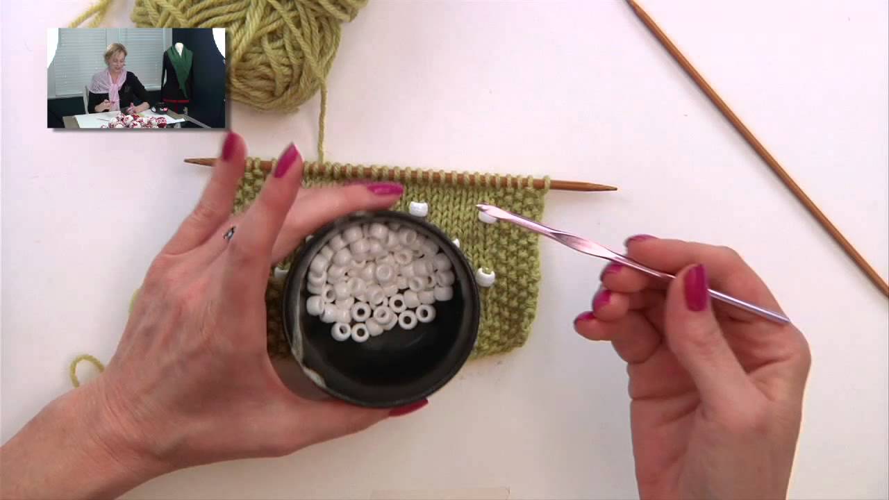 Knitting Help Adding Beads Youtube