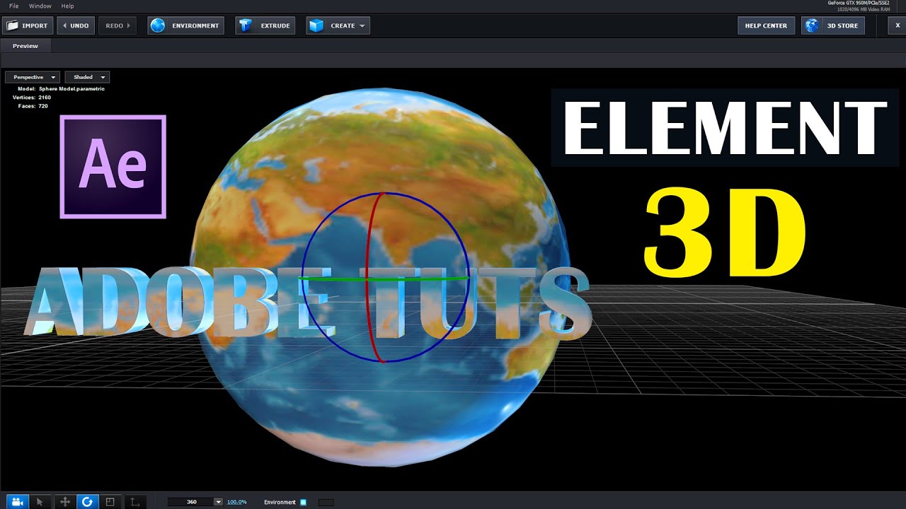 How To Use Element 3d In After Effects After Effects Tutorial Youtube