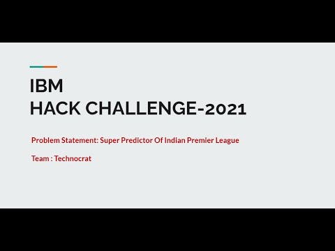 Ibm Hack Challenge 2021 Project Explanation Team Technocrat