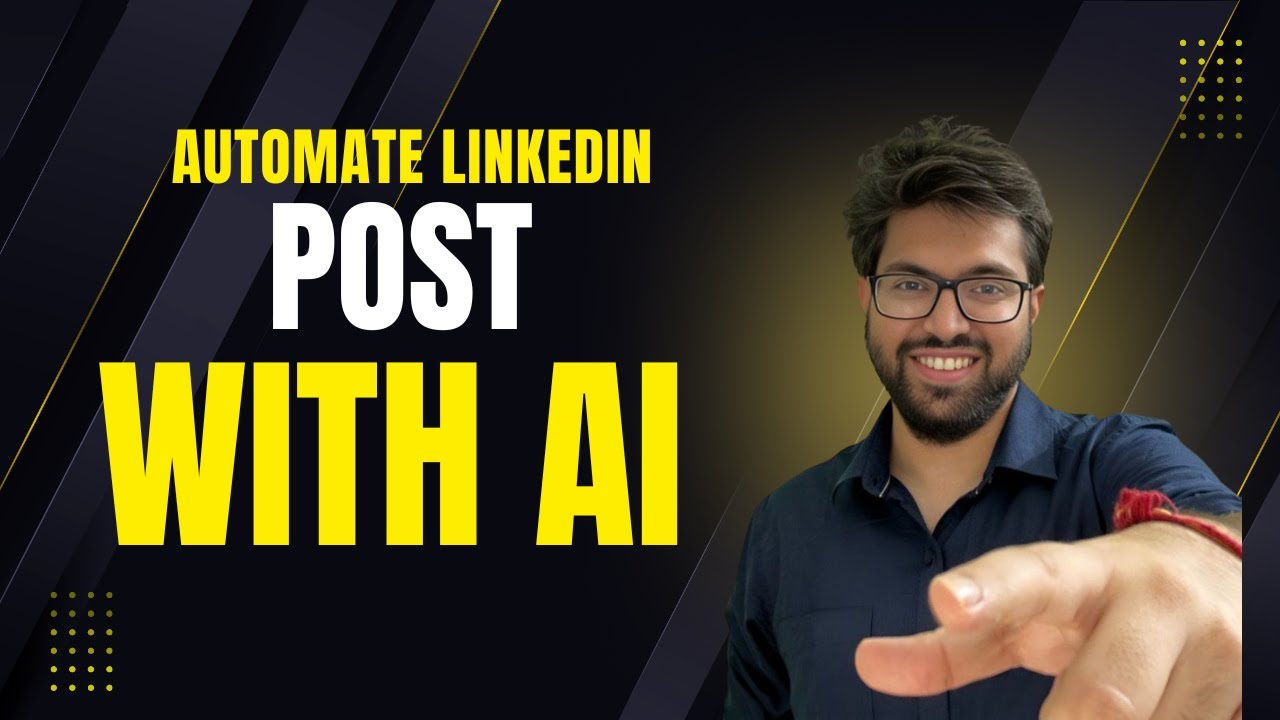Automate Your Linkedin Posts Using Ai English Youtube