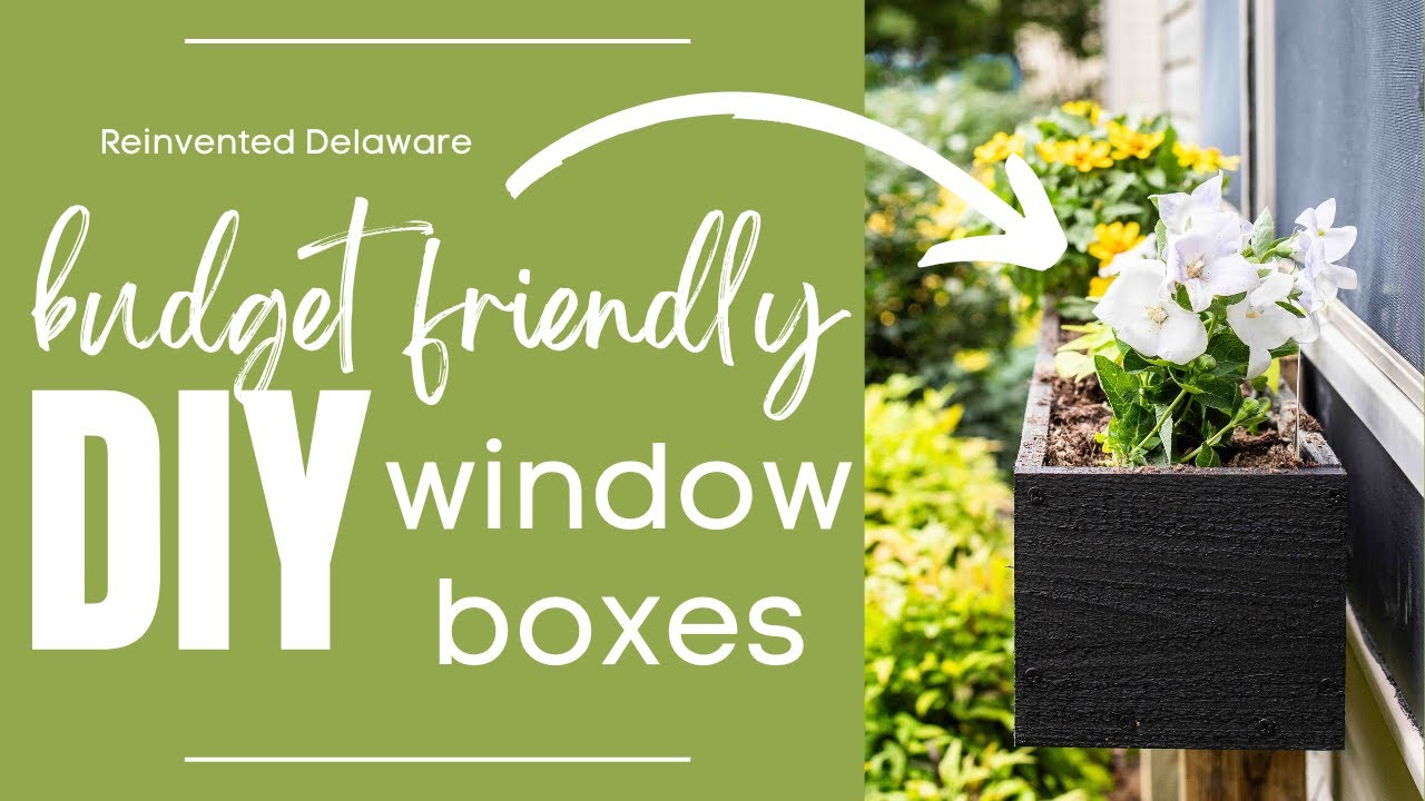Diy Window Planter Boxes For Only 35 Youtube