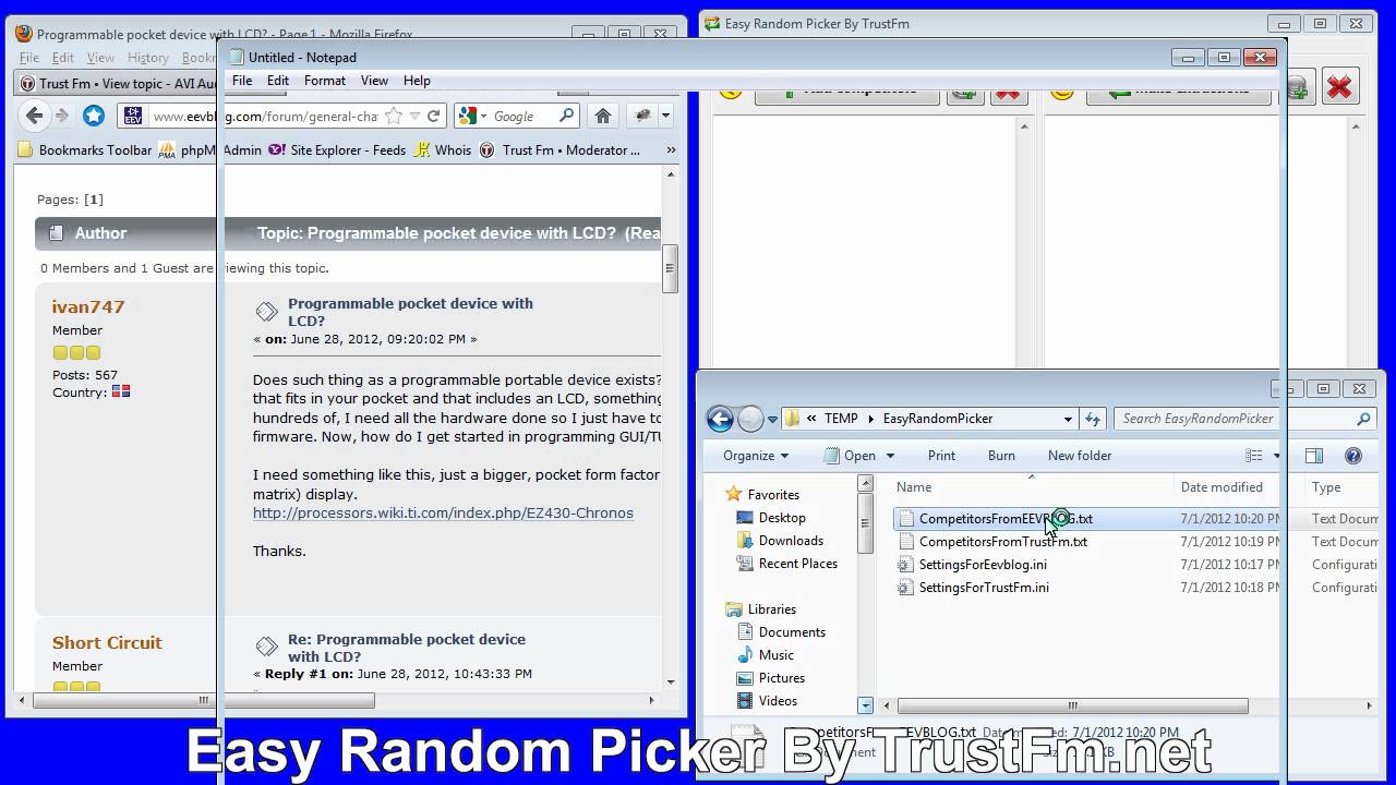 Easy Random Picker Youtube