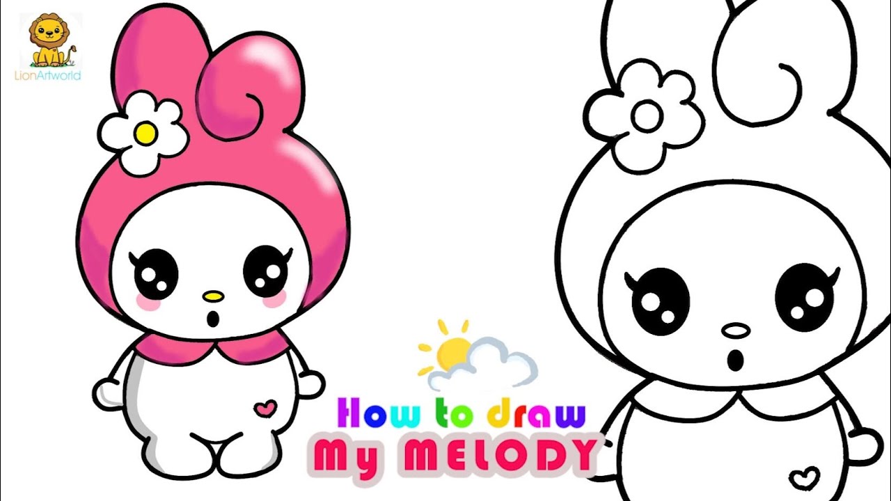 How To Draw Sanrio Characters My Melody And Kuromi 49 Off