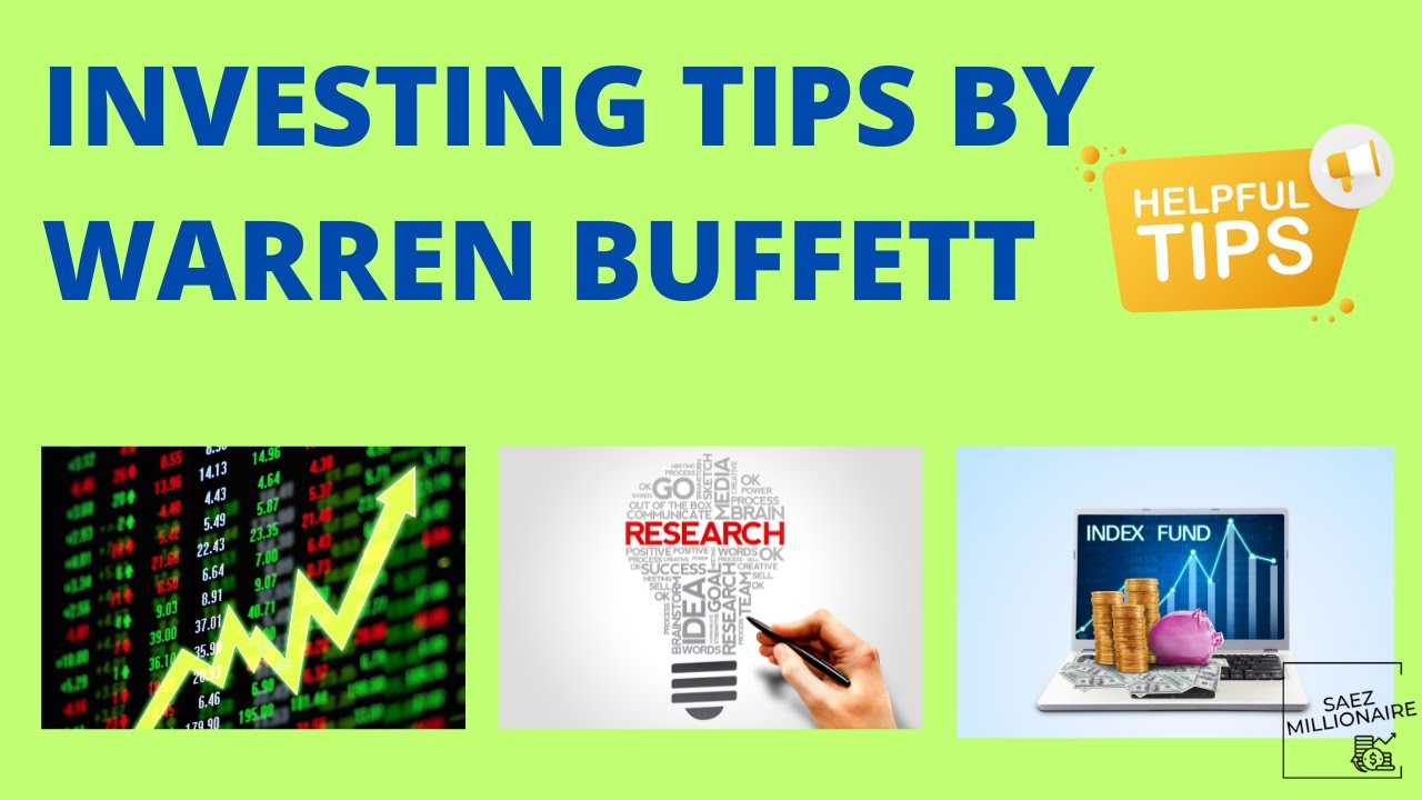 Investing Tips By Warren Buffett Youtube