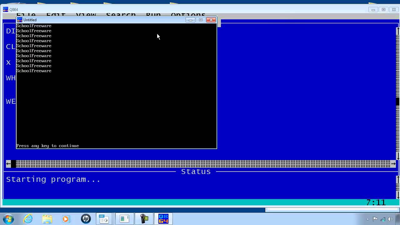 Qbasic Tutorial 9 While Loop Qb64 Youtube