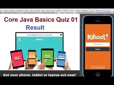 Kahoot Quiz 01 Core Java Basics Quiz 01 Result Rk Keynotes Rk