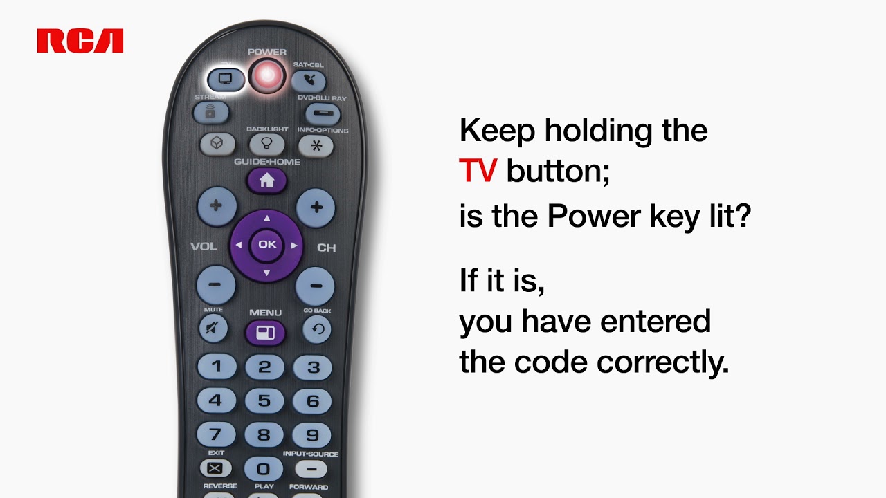 Television Remote Control Direct Code Programming Youtube
