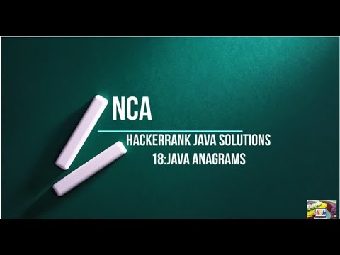 18 Java Anagrams Hackerrank Java Solutions Youtube