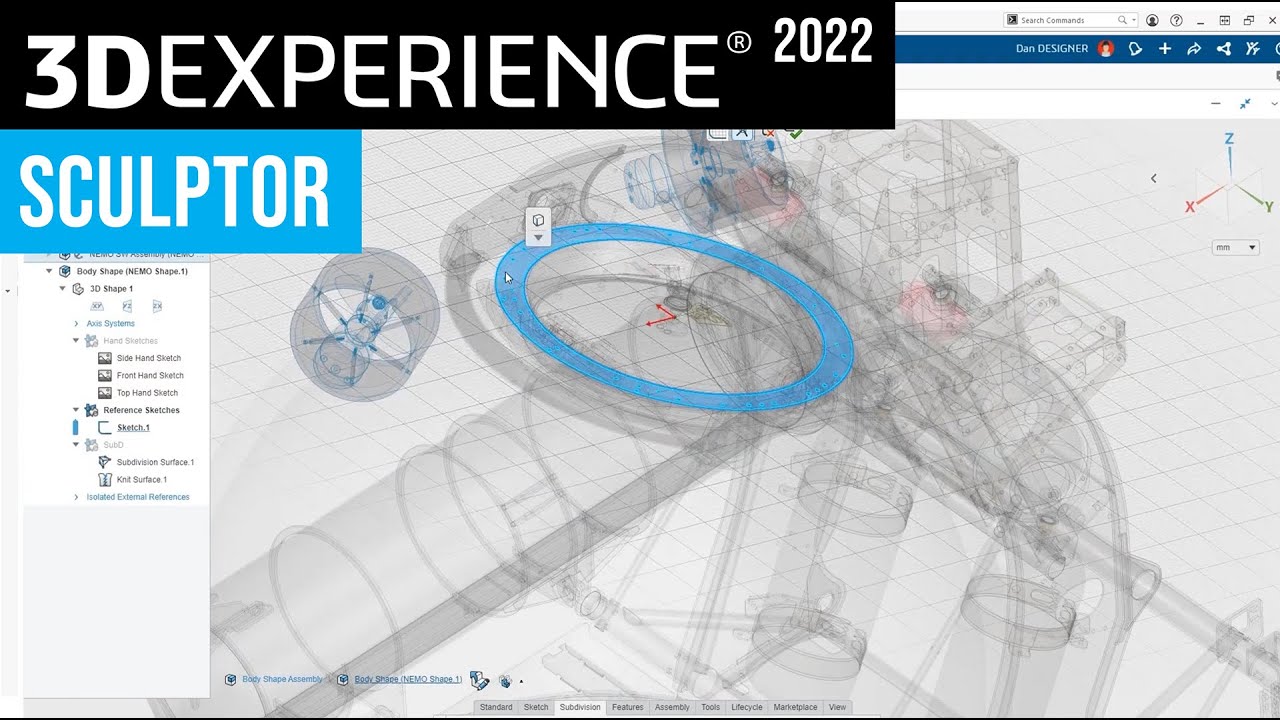 Solidworks 2022 What S New Cloud Based Sculpting 3dexperience Youtube