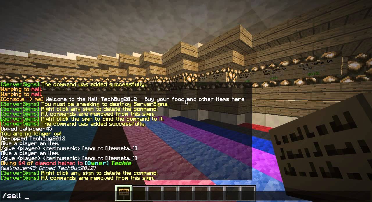 Minecraft Plugin Showcase Server Signs Youtube