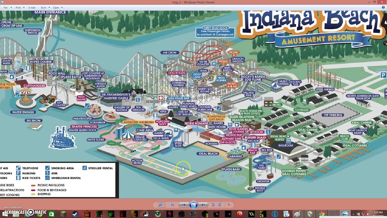 Indiana Beach Map