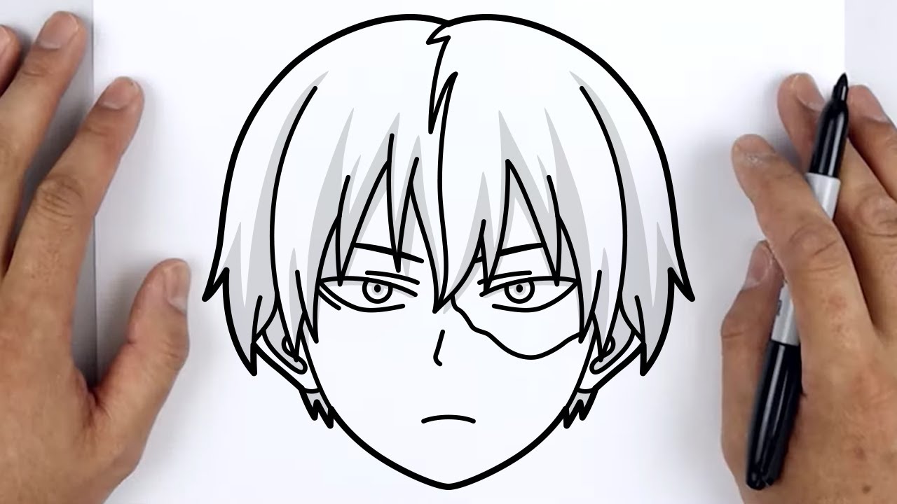How To Draw Shoto Todoroki From My Hero Academia Easy Anime Drawing