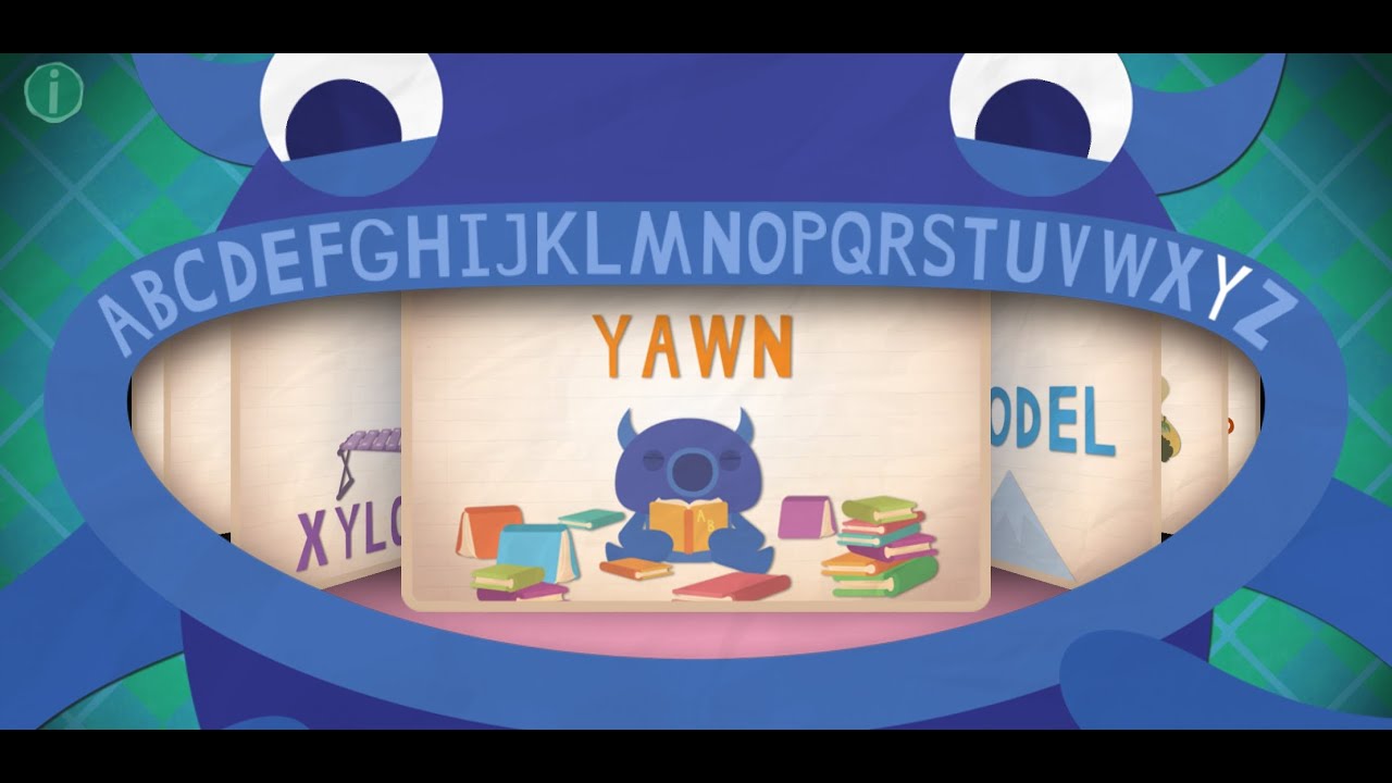 Letter Y Yawn Endless Alphabet A To Z Originator Games Youtube