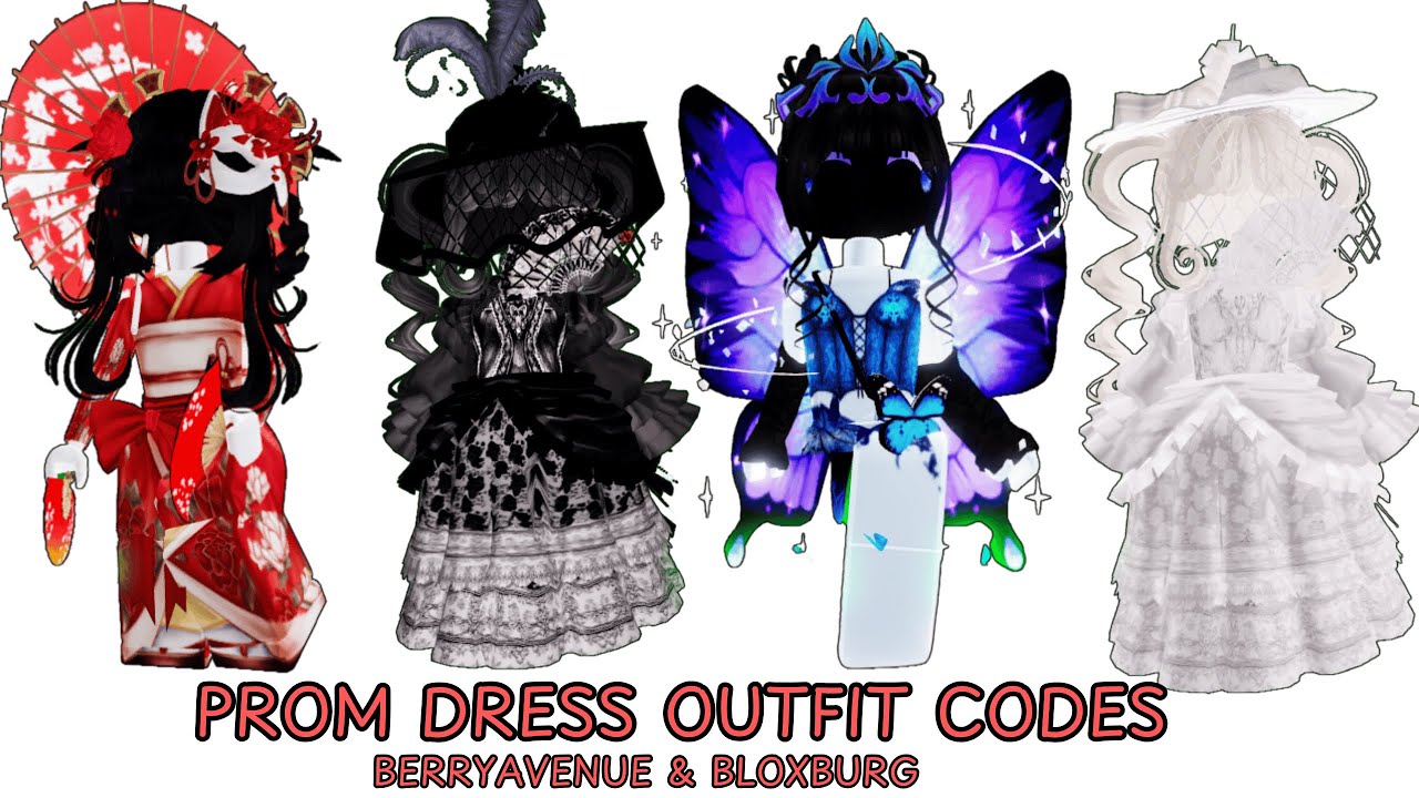 Outfit Codes Prom Dress Gown Berry Avenue Codes Bloxburg