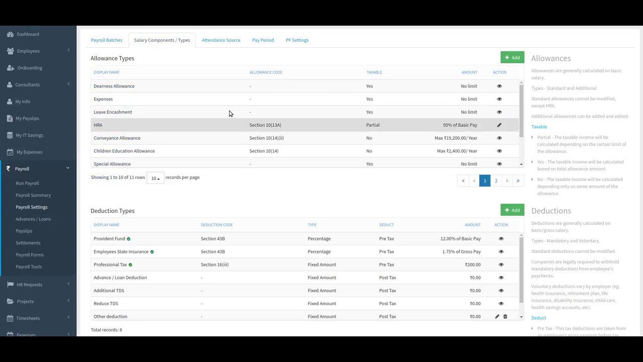 Payroll Settings Youtube