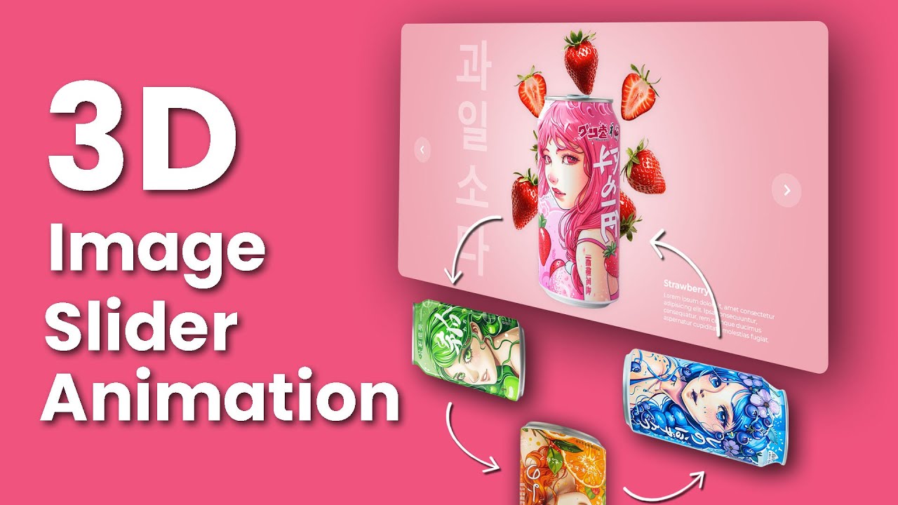 3d Carousel Slider In Html Css And Javascript Youtube