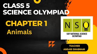 Nso National Science Olympiad Class 5 Chapter 1 Animals Nso Olympiad