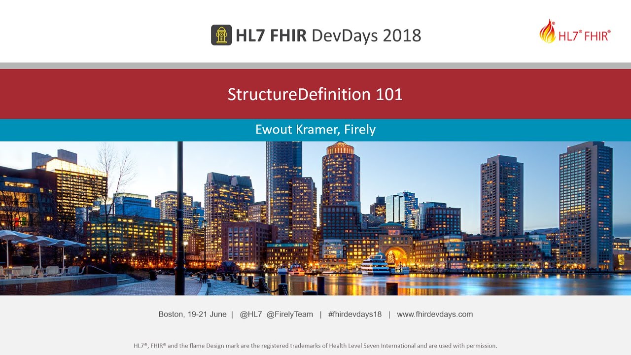 Ewout Kramer Structuredefinition 101 Devdays 2018 Boston Youtube