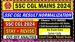 Ssc Cgl Mains 2024 Mains Result Issue And Normalization Final Answer Key Ssccgl2024 Sscscam Sth ...