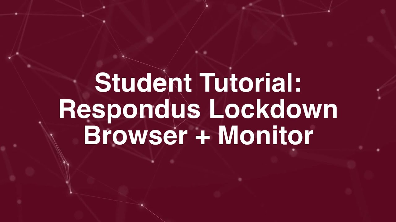 Student Tutorial For Respondus Lockdown Browser Monitor Tamiu Youtube