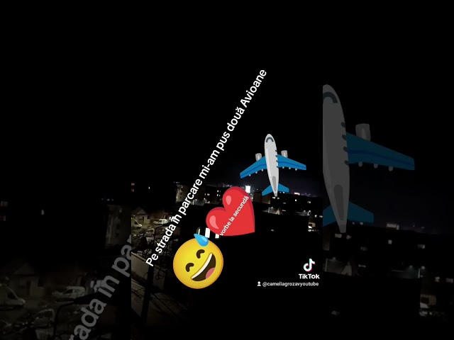 Pe strada mea în parcare mi-am pus două avioane.