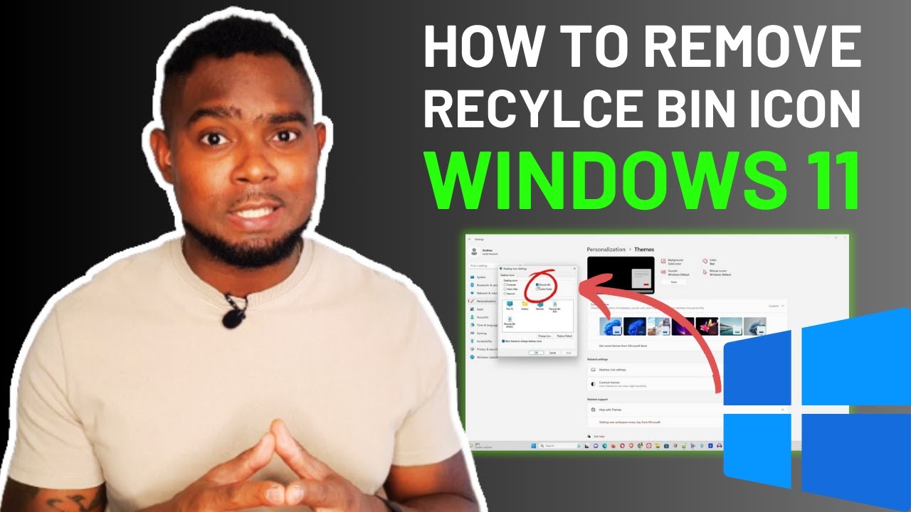 How To Remove Recycle Bin From Desktop Windows 11 Easy Tutorial Youtube
