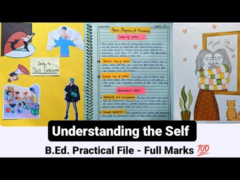 Understanding The Self B Ed 1st Year Practical File Get Full Marks
