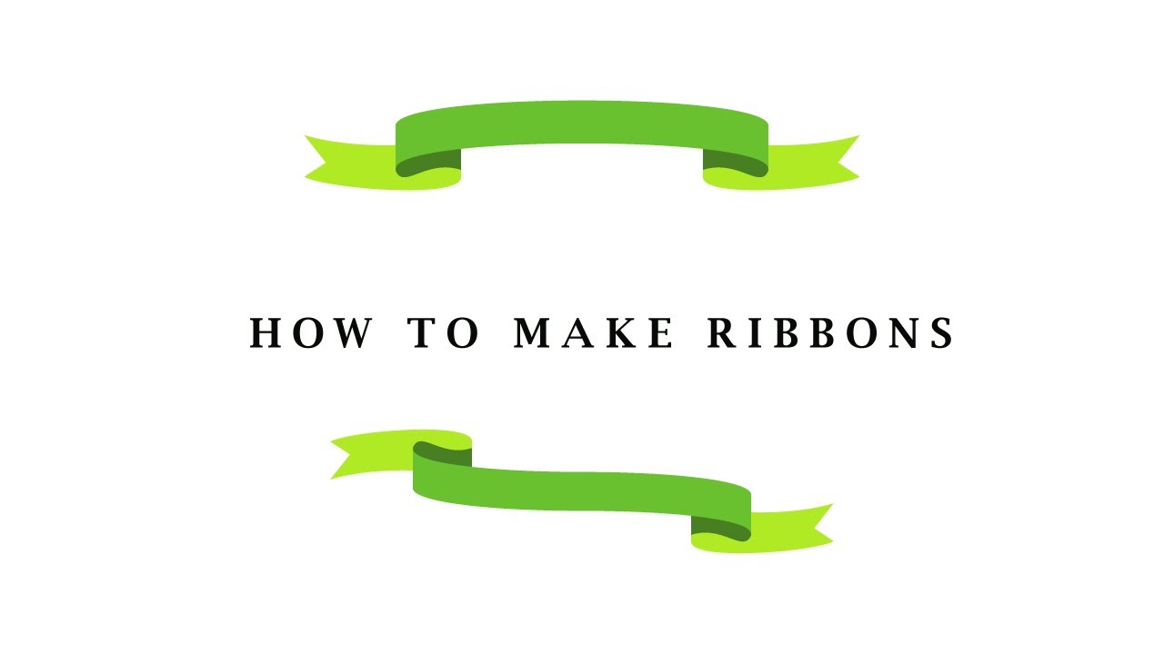 How To Create Ribbons In Adobe Illustrator Youtube