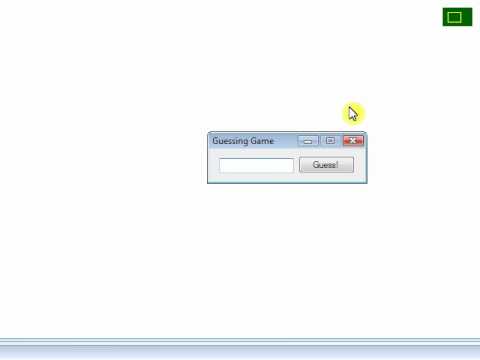 Visual Basic Guessing Game Youtube