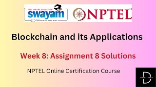 Blockchain And Its Applications Week 8 Nptel 2024 Swayam Nptel 2024