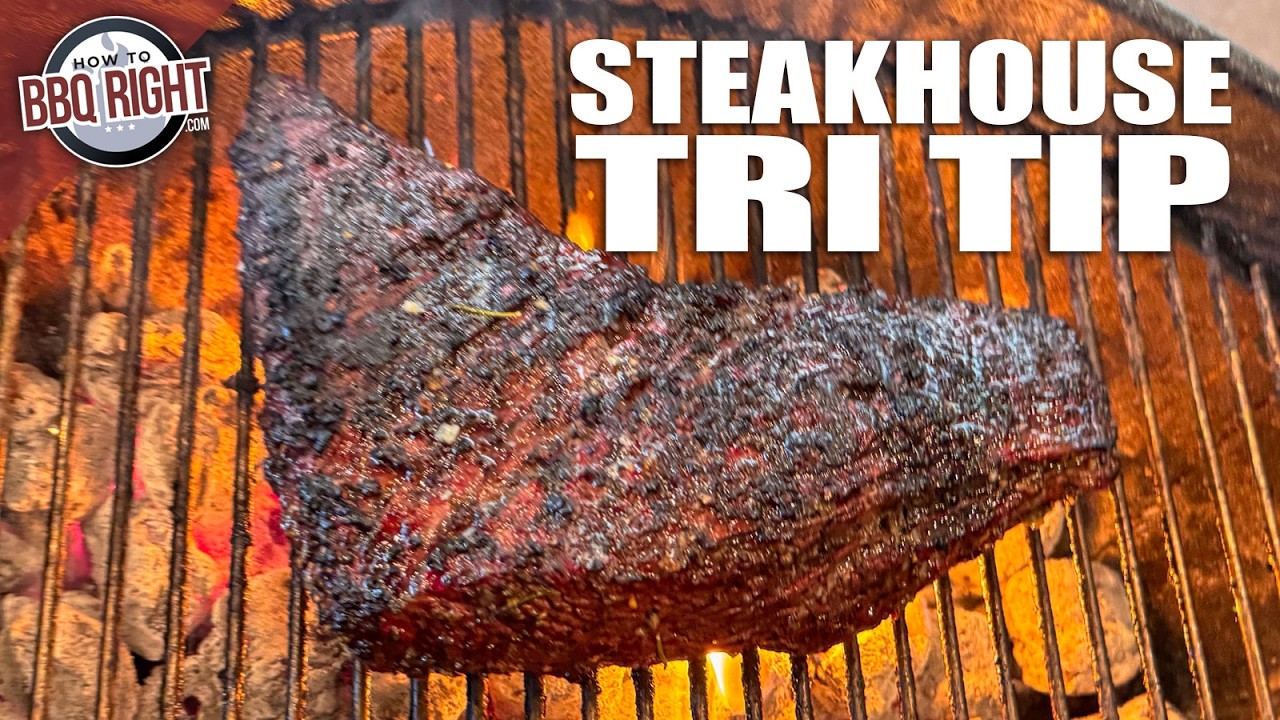 Reverse Seared Tri Tip Basted With A Steakhouse Butter Youtube