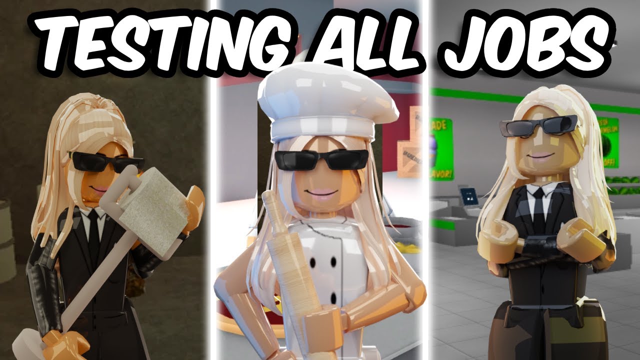 Testing All Jobs In Bloxburg Youtube