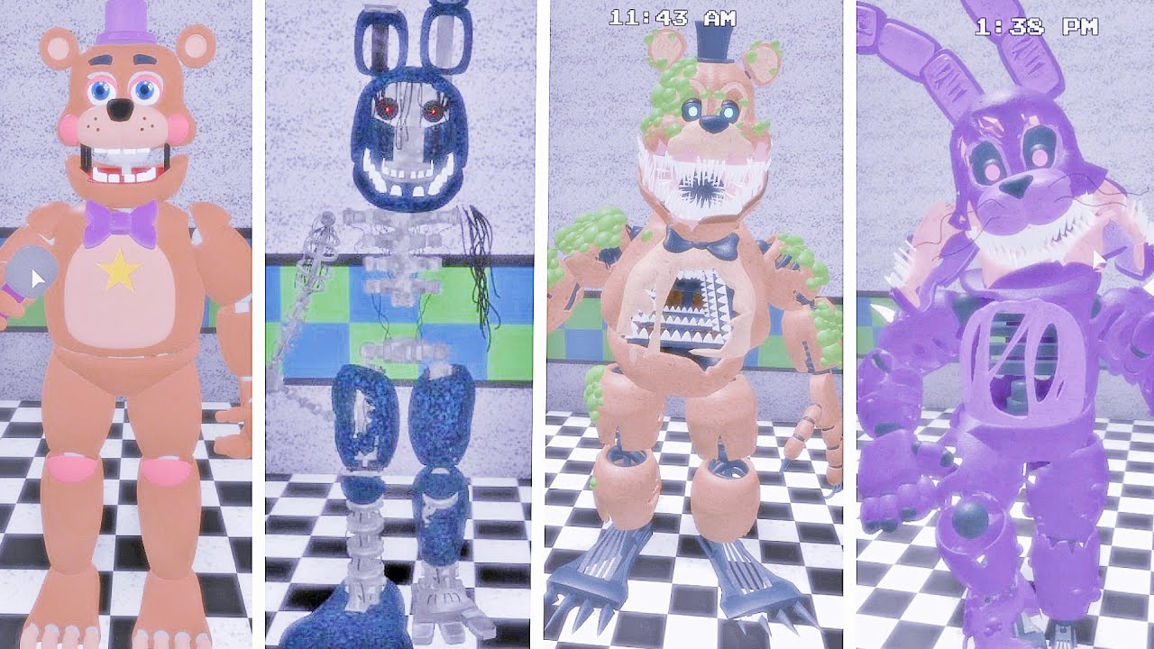 09 Animatronics Secretos De Graça No Roblox Fnaf 2 A New Beginning