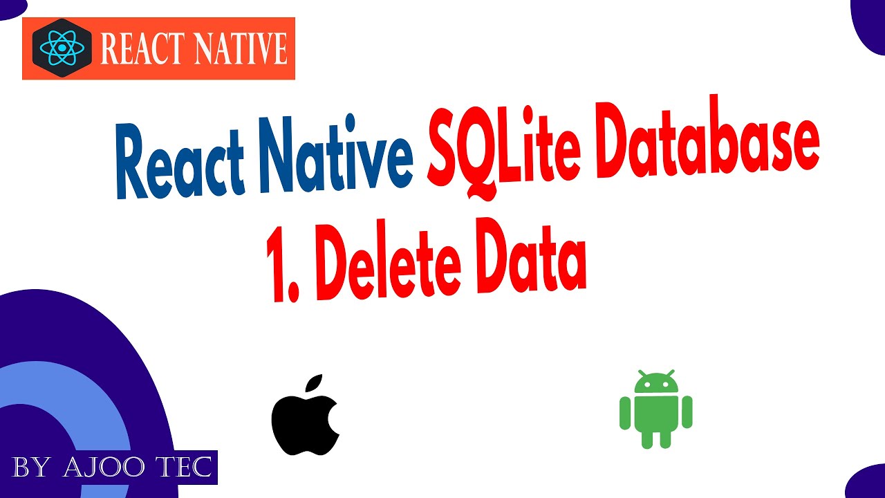 React Native Sqlite Database In Hindi Youtube