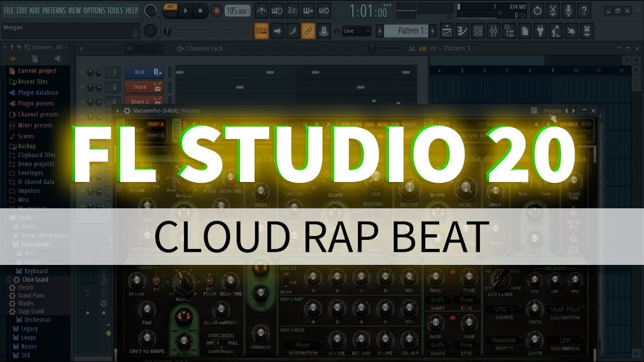 Making A Cloud Rap Beat Fl Studio 20 Youtube