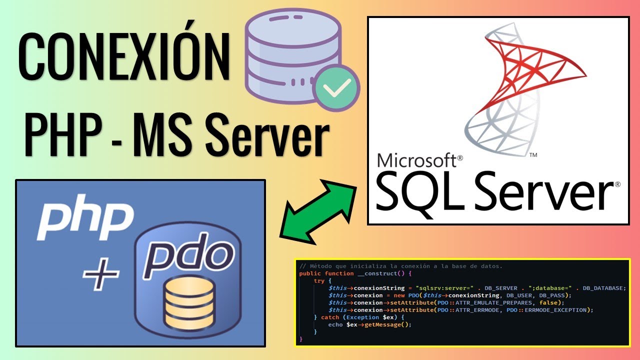 Cómo Conectar Php Con Ms Sql Server Conexión Con Pdo Php Data Objects