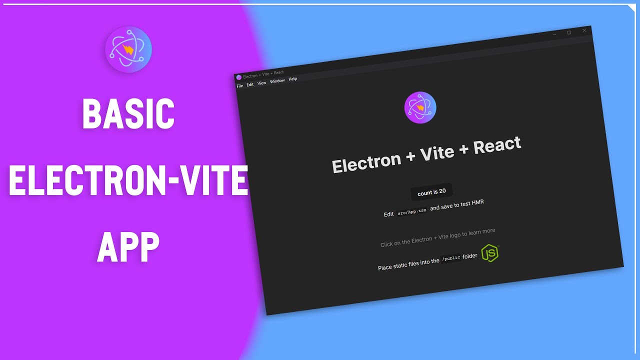 How To Create A Basic Electron App With Vite And React Youtube