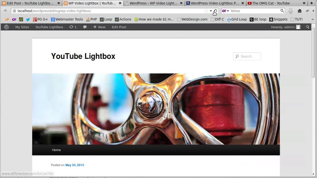 Tutorial Wordpress Wp Video Lightbox Youtube