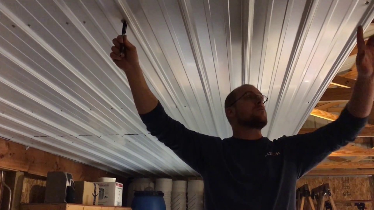 044 Installing Steel Liner Panel In Pole Barn Part 2 Youtube